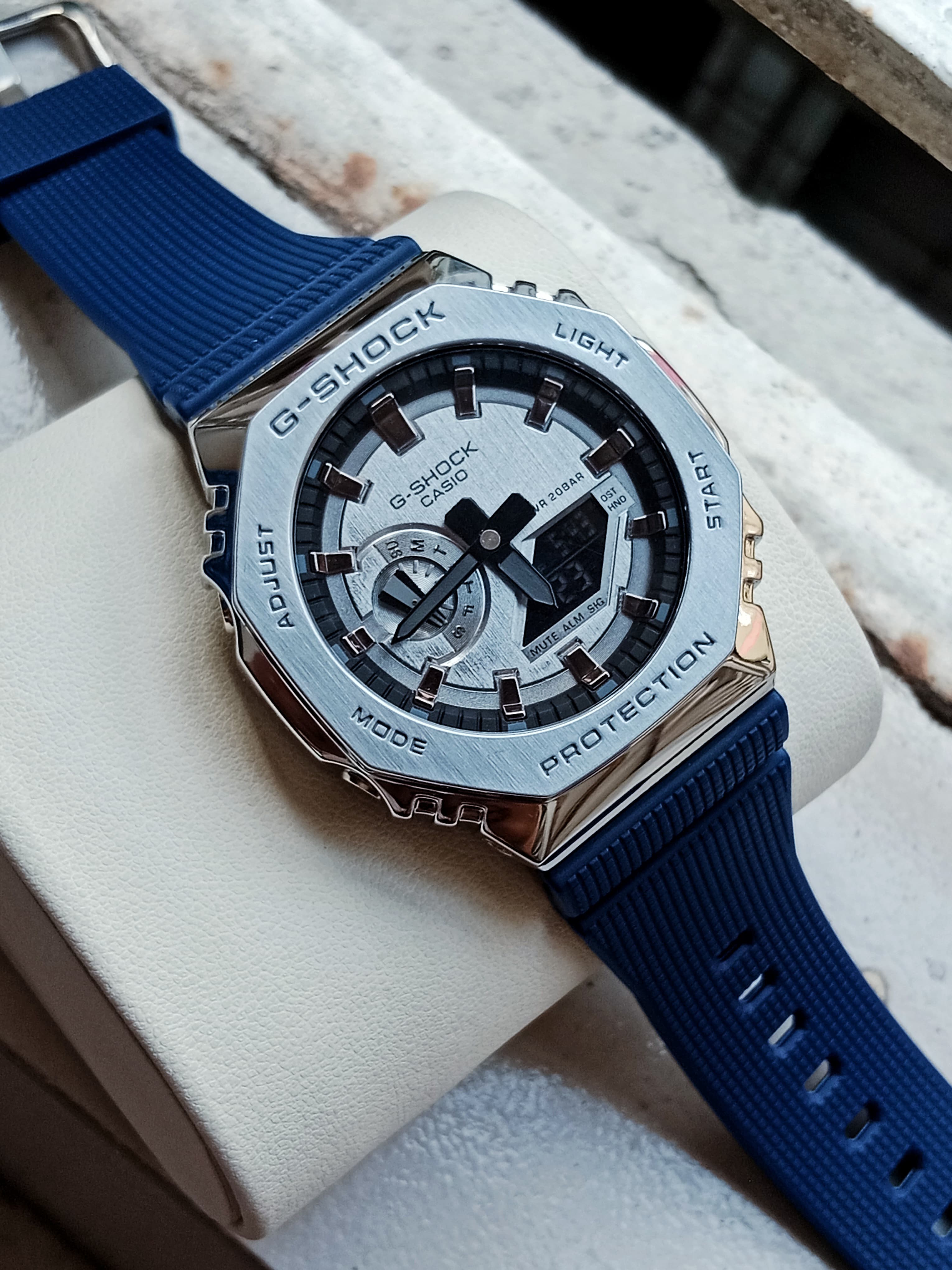 Casio G-Shock Metal Semi AAA Grade - Blue Strap Limited Edition – Timezi